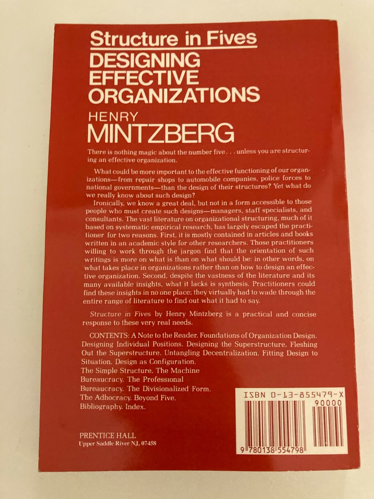 Structure in Fives : Designing Effective Organizations by Henry ...