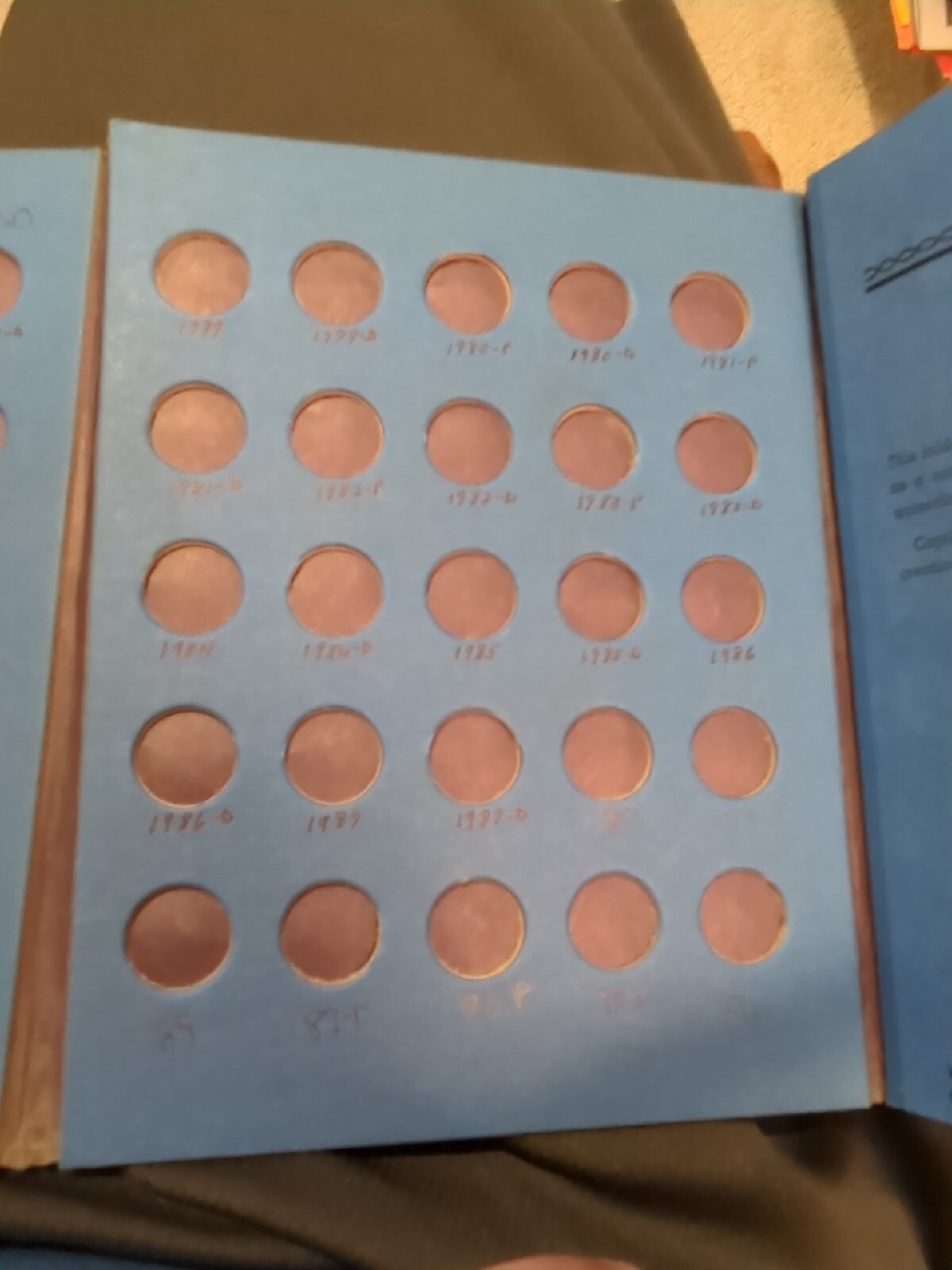 Whitman Blue Coin Folder 9043 Dime - Plain Folder Album / Book 10 cent ...