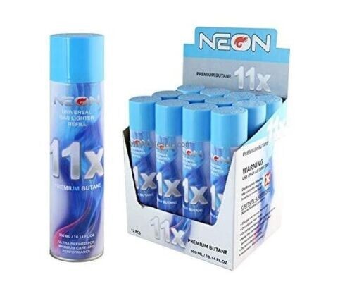 WHIP IT NEON SPECIAL BLUE Butane Universal 5x 7x 9x 11x 300ml lighter ...