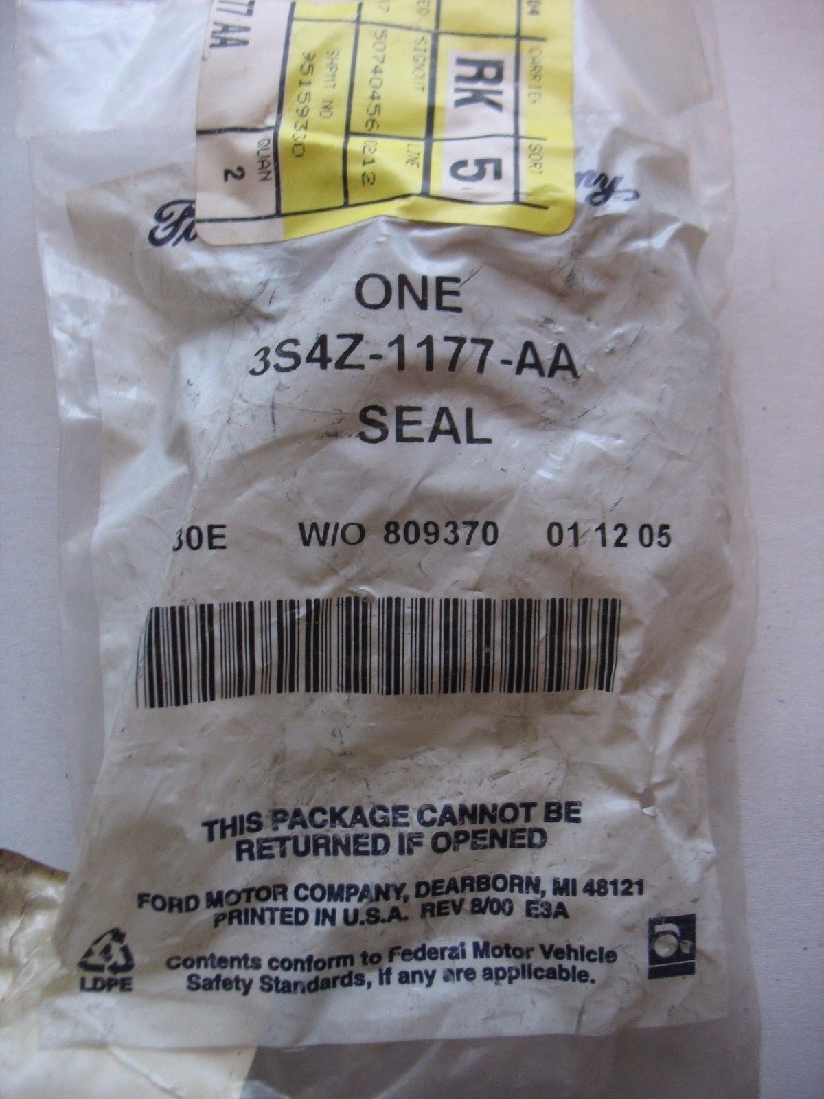 NOS Ford OEM 3S4Z-1177-AA Automatic Transmission Auto Trans Output ...