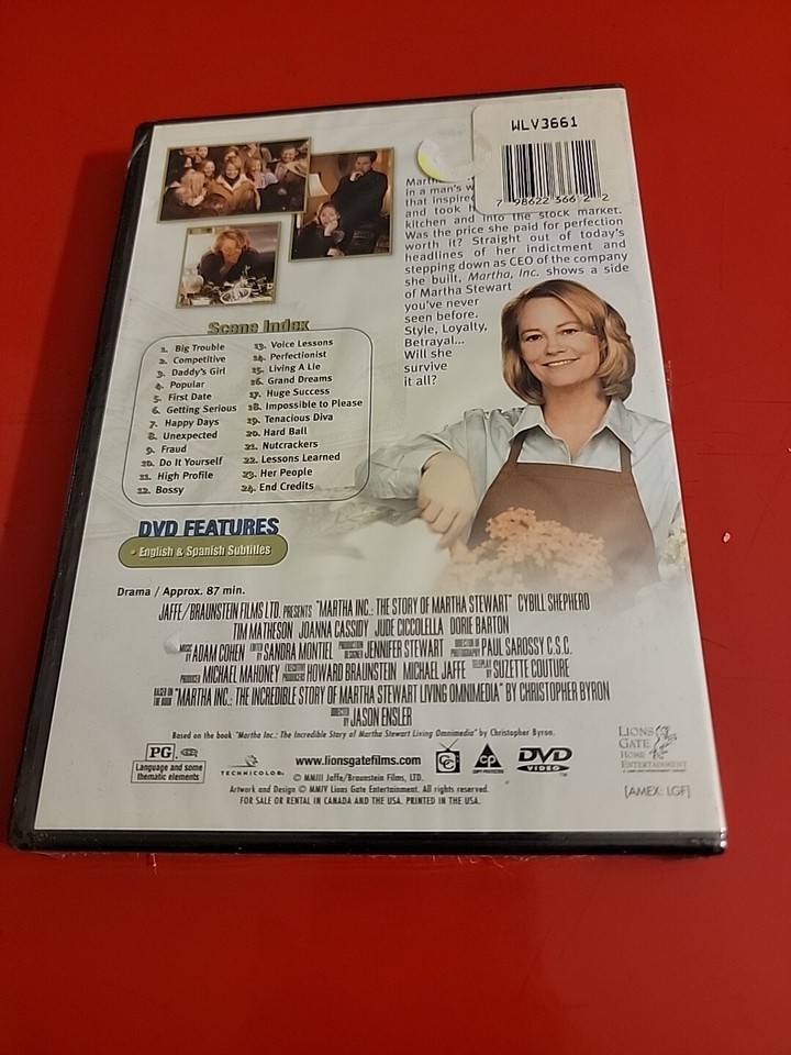 Martha, Inc. (DVD, 2004) Cybill Shepherd, Brand New! Free Shipping ...