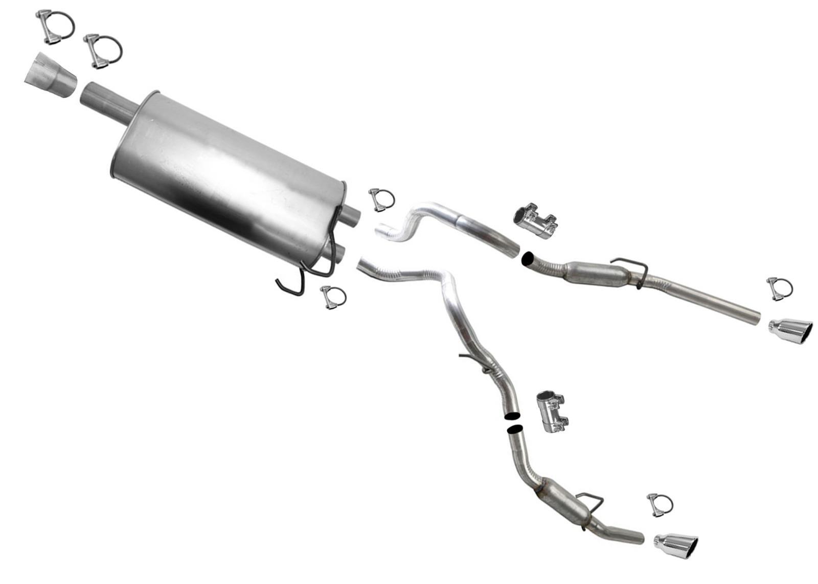 OE style Rear Muffler Factory Dual Tail Pipes Resonators For Ram 1500 ...