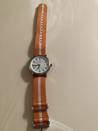 Silver Case TIMEX CR 2016 CELL WR 30M Stainless Steel Weekender Indiglo ...