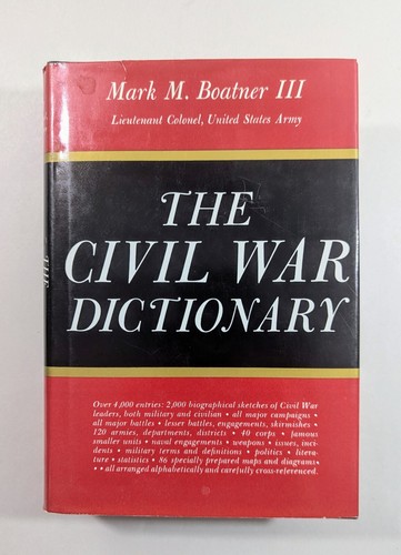 This hardcover edition of "The Civil War Dictionary" by Mark Mayo Boatner | eBay