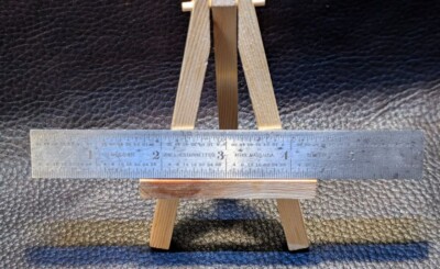 Vintage The L. S. Starrett Company 6" Tempered Steel Ruler C604R | eBay