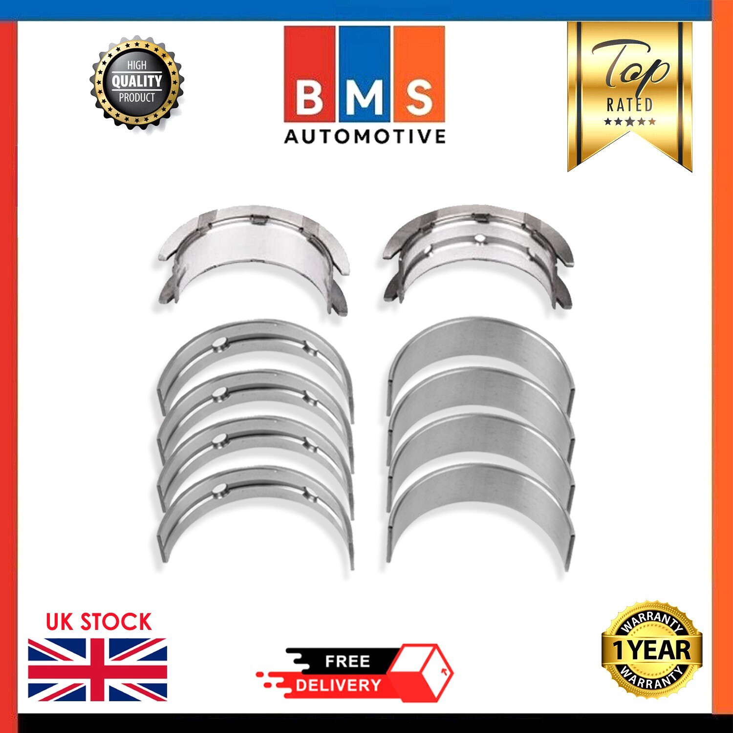 LAND ROVER 448DT TDV8 MAIN BEARING SIZE STD 4367CC DIESEL RANGE ROVER ...