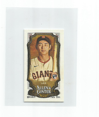 JUNG HOO LEE (Giants) 2024 TOPPS ALLEN & GINTER MINI A&G BACK ROOKIE ...