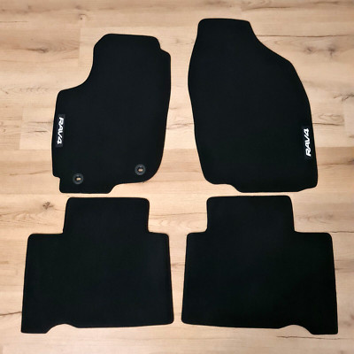 Car Floor Mats For Toyota RAV 4 2013 2018 Velour Carpet Black ...