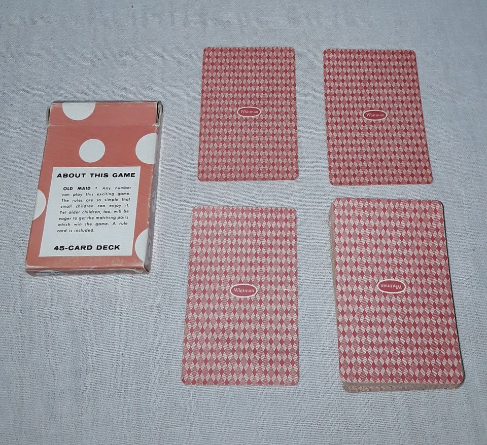 VINTAGE WHITMAN OLD MAID CARD GAME COMPETE IN BOX NUMBER 4109 | eBay