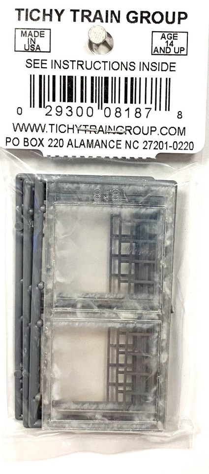 HO Scale Tichy Train Group 8187 98x102 Store Window w/5 Lite Top ...