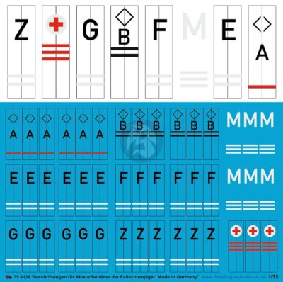 Peddinghaus 1/35 German Air Drop Supply Container WWII Markings (8 ...