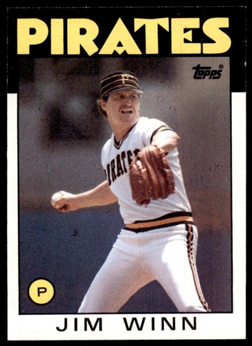 1986 Topps Baseball Card Jim Winn Pittsburgh Pirates #489 | eBay