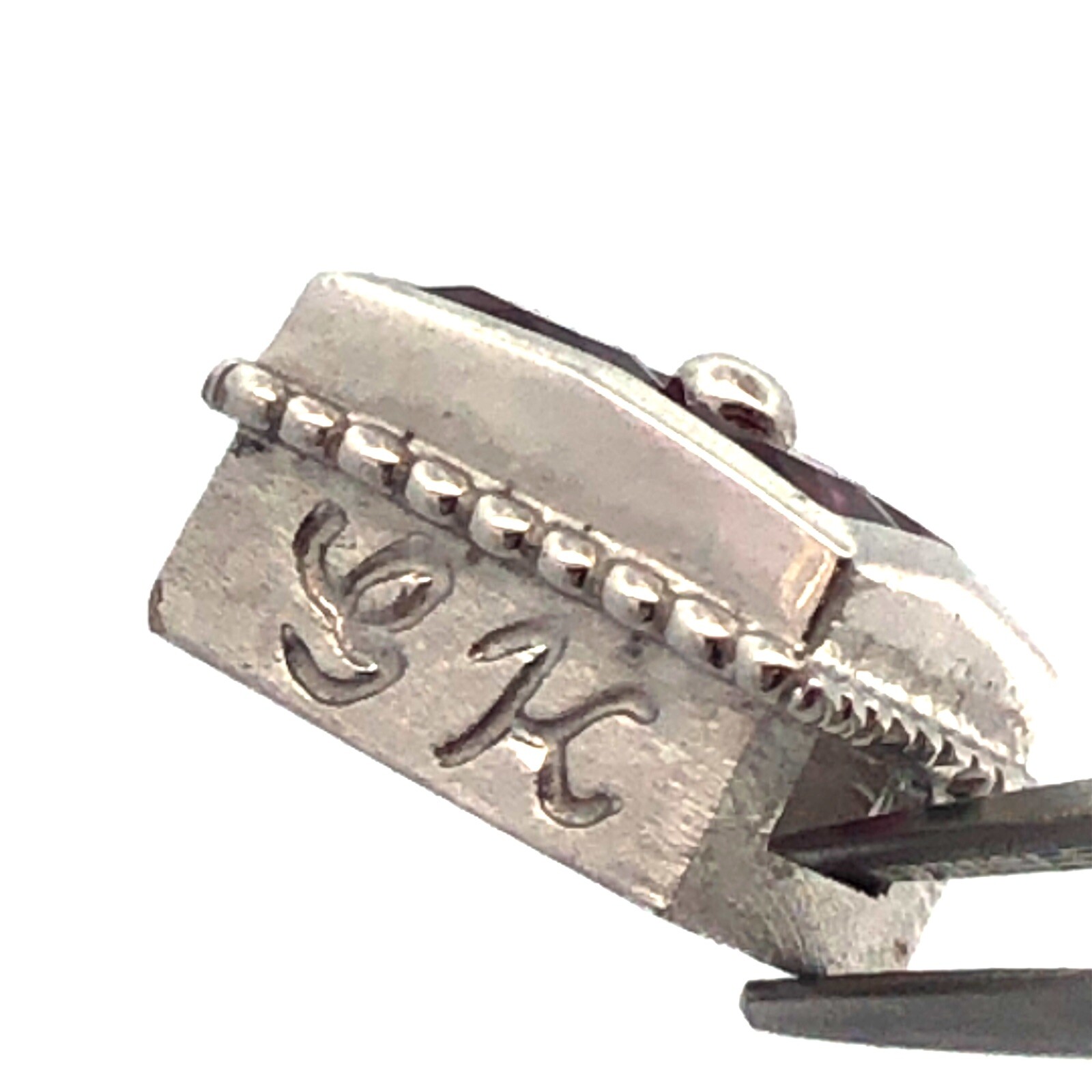 Goldman Kolber GK 14K White Gold 925 Silver 2 Insert Spinel ...