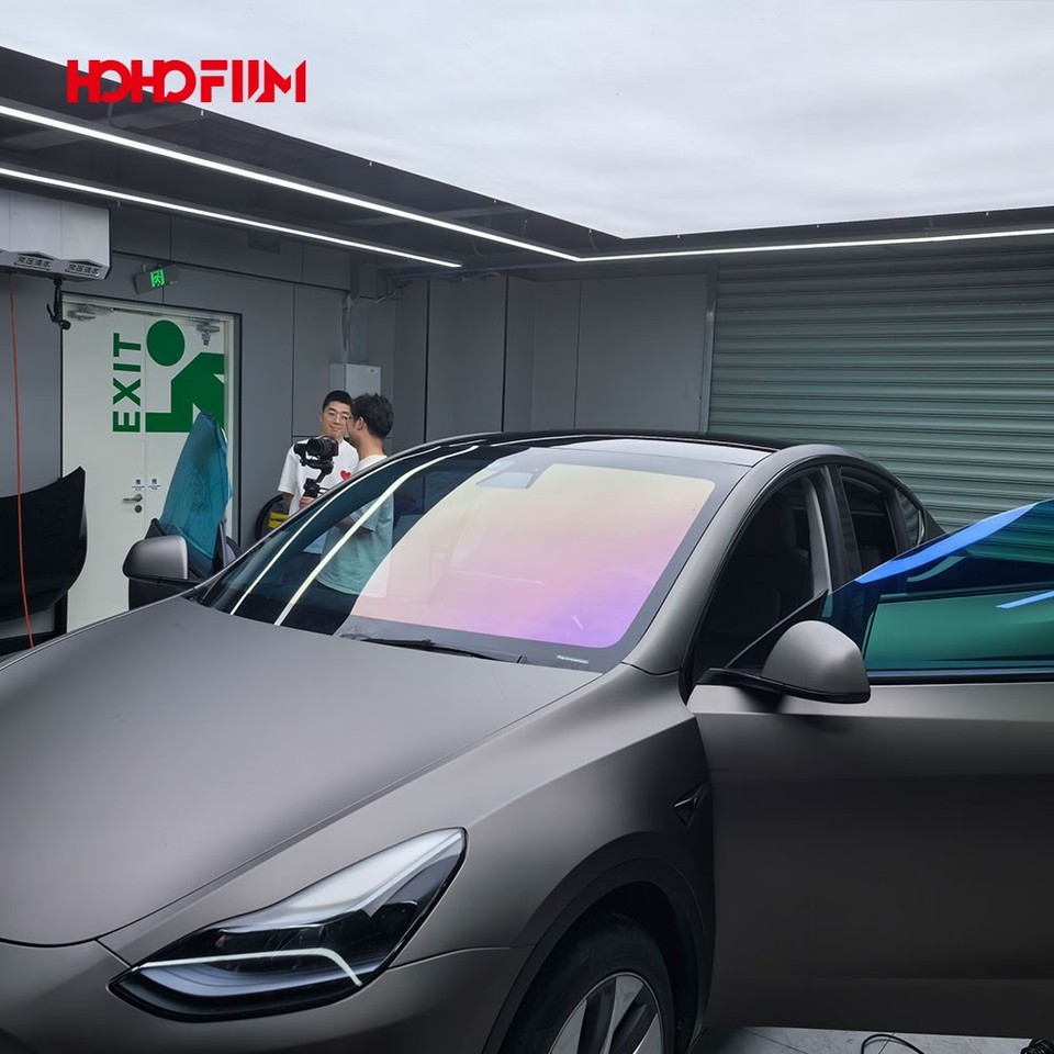 73%VLT Chameleon Window Tint Car Glass Sticker UV Proof Heat reject ...
