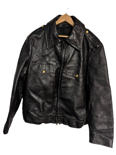 Vintage 50’s NYPD Police Style 454 Excelled Horsehide Jacket Talon ...