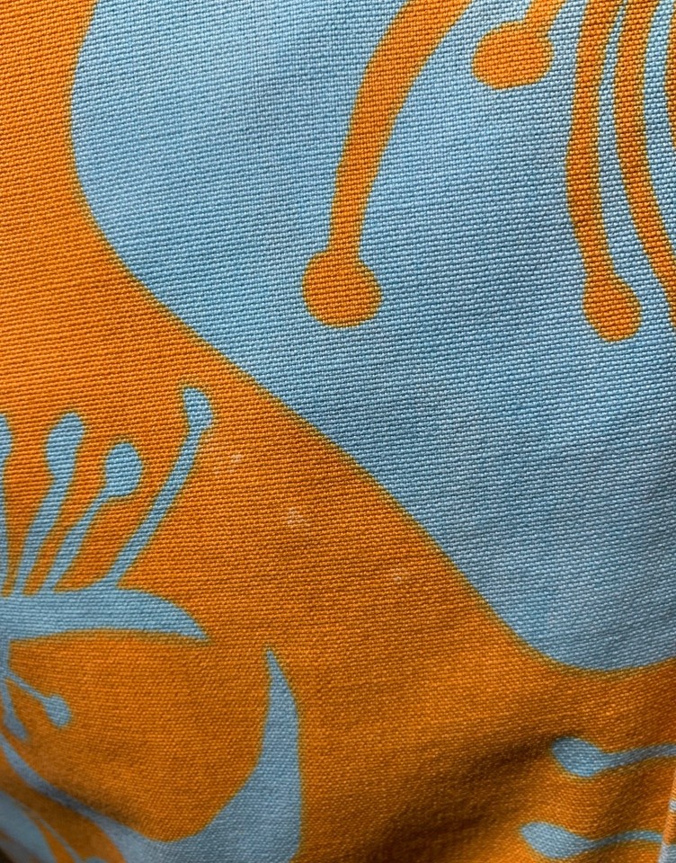 TIKI SURFAH Vintage 70s Men's SS Hawaiian Shirt - Sz M - Blue + Yellow ...