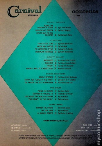 Carnival Vol. 10 #4 VG 4.0 1962 Low Grade | eBay