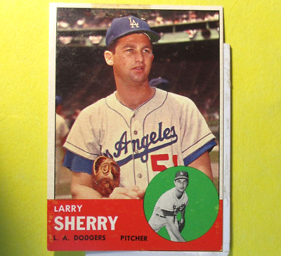 LARRY SHERRY 1963 VINTAGE Topps #565 Los Angeles Dodgers | eBay