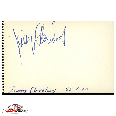Jimmy Cleveland Signed Autograph Album Page Jazz Musician | eBay