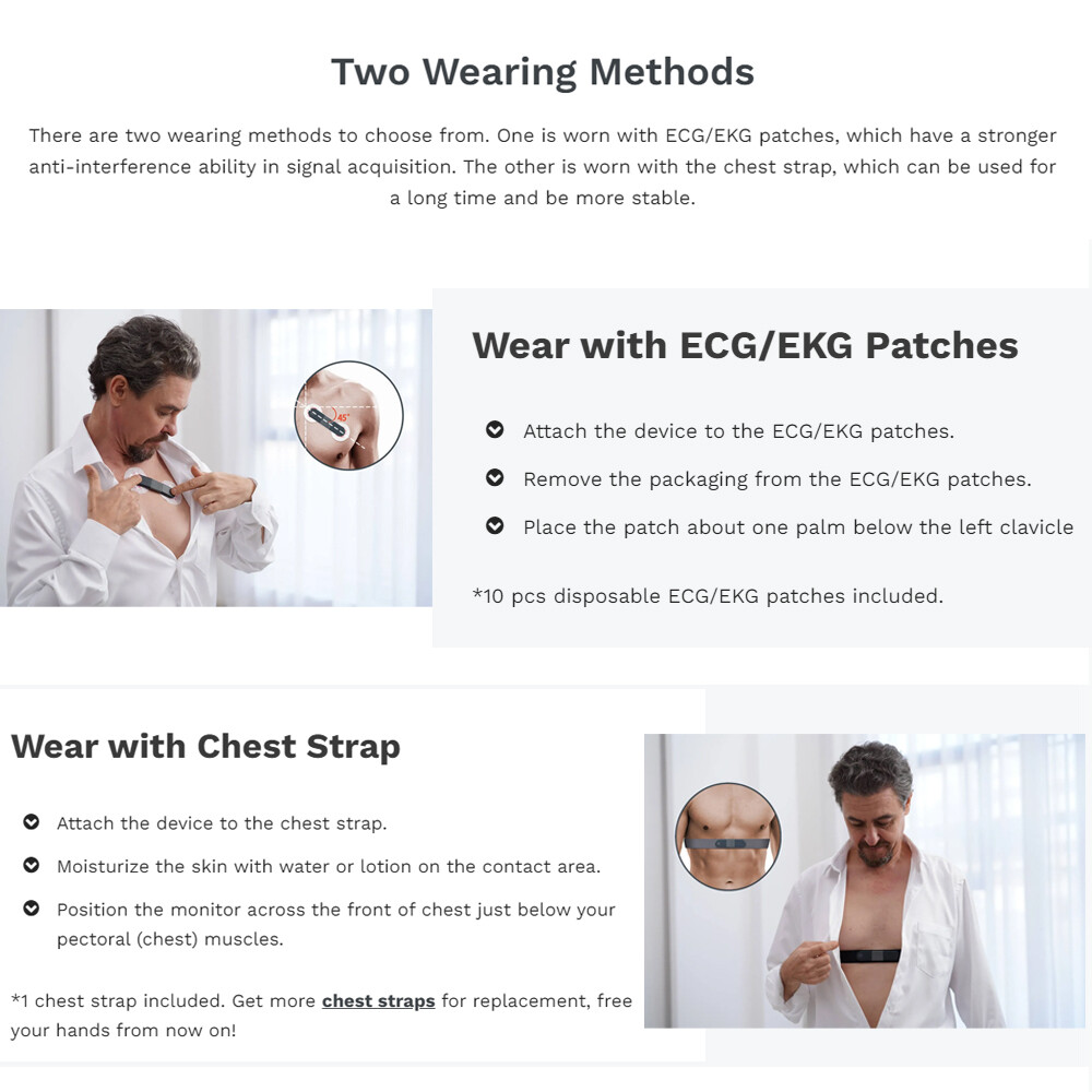 24h Holter Monitor ECG Recording Detailed Reports by AI Analysis US ...