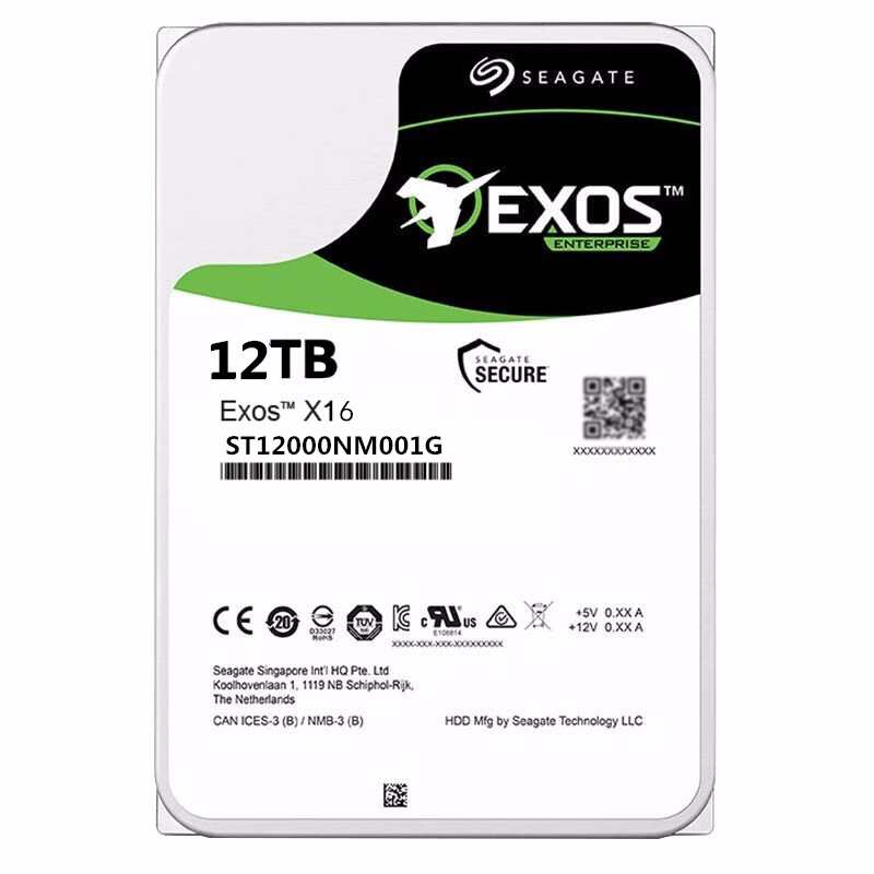 Seagate Exos X16 12TB, Internal, 7200 RPM, 3.5 inch (ST12000NM001G ...