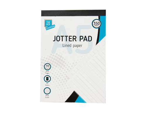 A5 Lined Jotter Pad Notebook Paper Refill Diary Journal Notes Book 350 ...