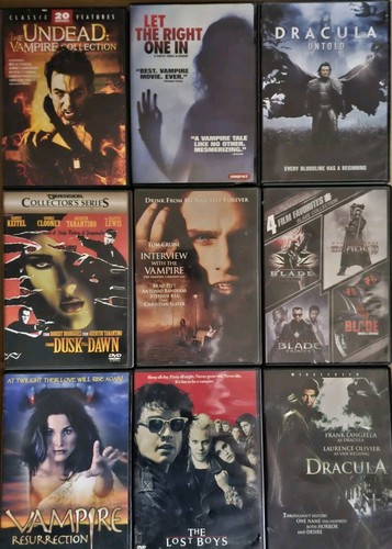 RARE 31 Film DVD Vampire Horror lot Dracula Lost Boys Blade Dusk Till ...
