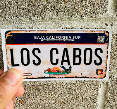 2 PCS Decorative Los Cabos Baja California Sur License Plate Stickers ...