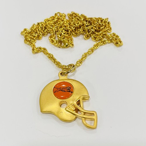 Cincinnati Bengals 3D Gold Helmet Charm Necklace NFL Licensed Jewelry ...