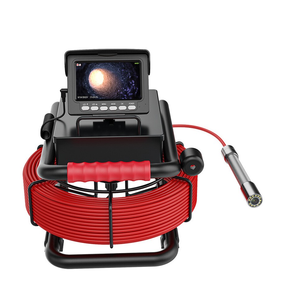 MAOTEWANG Sewer Camera 4.3'' Monitor 1000TVL HD Drain Pipe Inspection ...