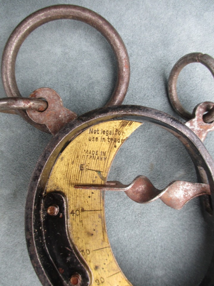 Buffalo Hide Scale - Fur Trappers C-Balance Scale - Antique - Marked ...