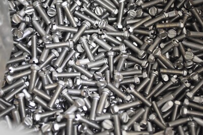 #8-32 x 5/8" IND Hex Slot M/S 18-8 Stainless Steel Lot of 100 | eBay