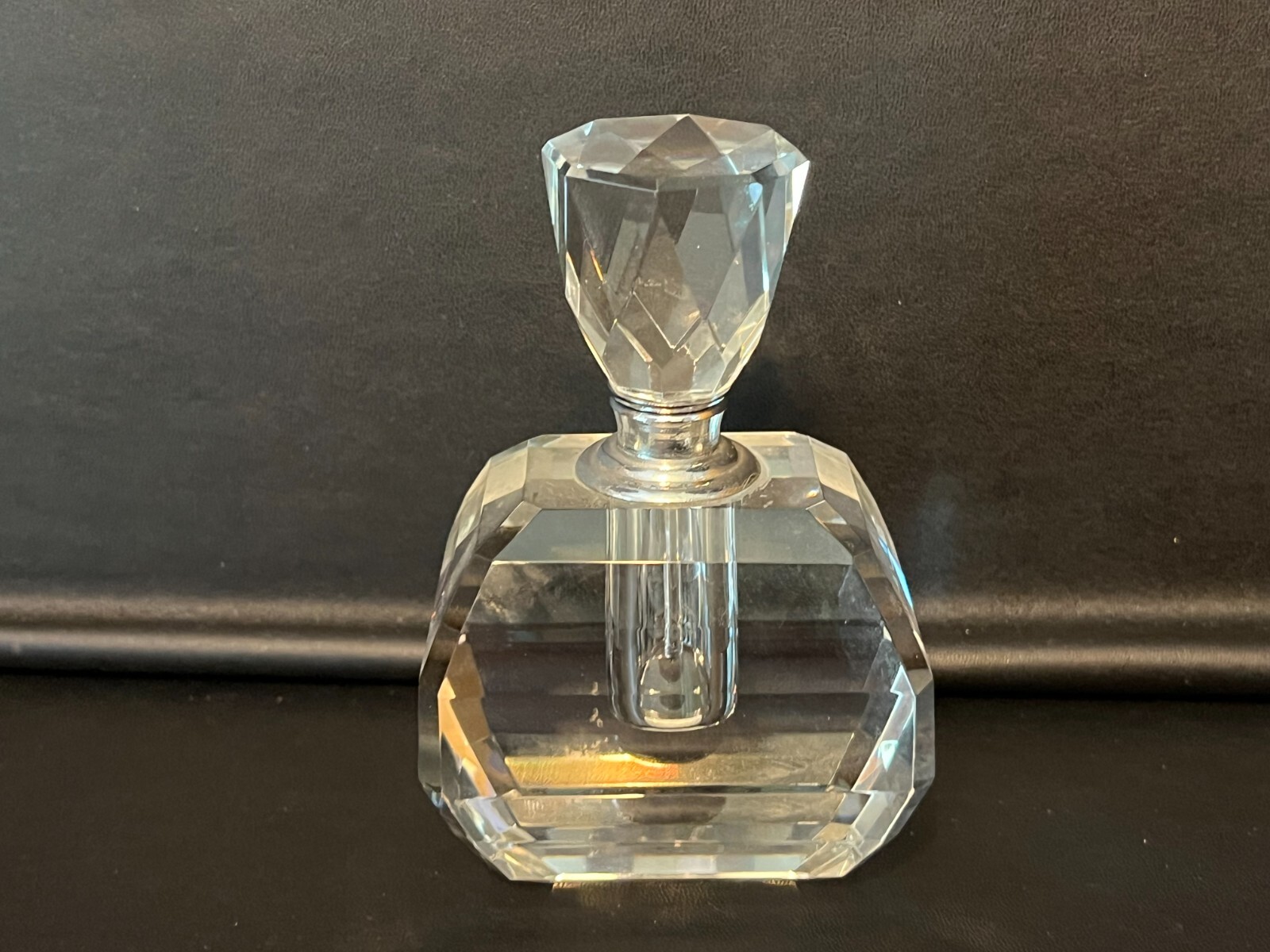 Cut Glass Perfume Bottle with Glass Dauber Top ~ Never been Used ~ Mksa ...