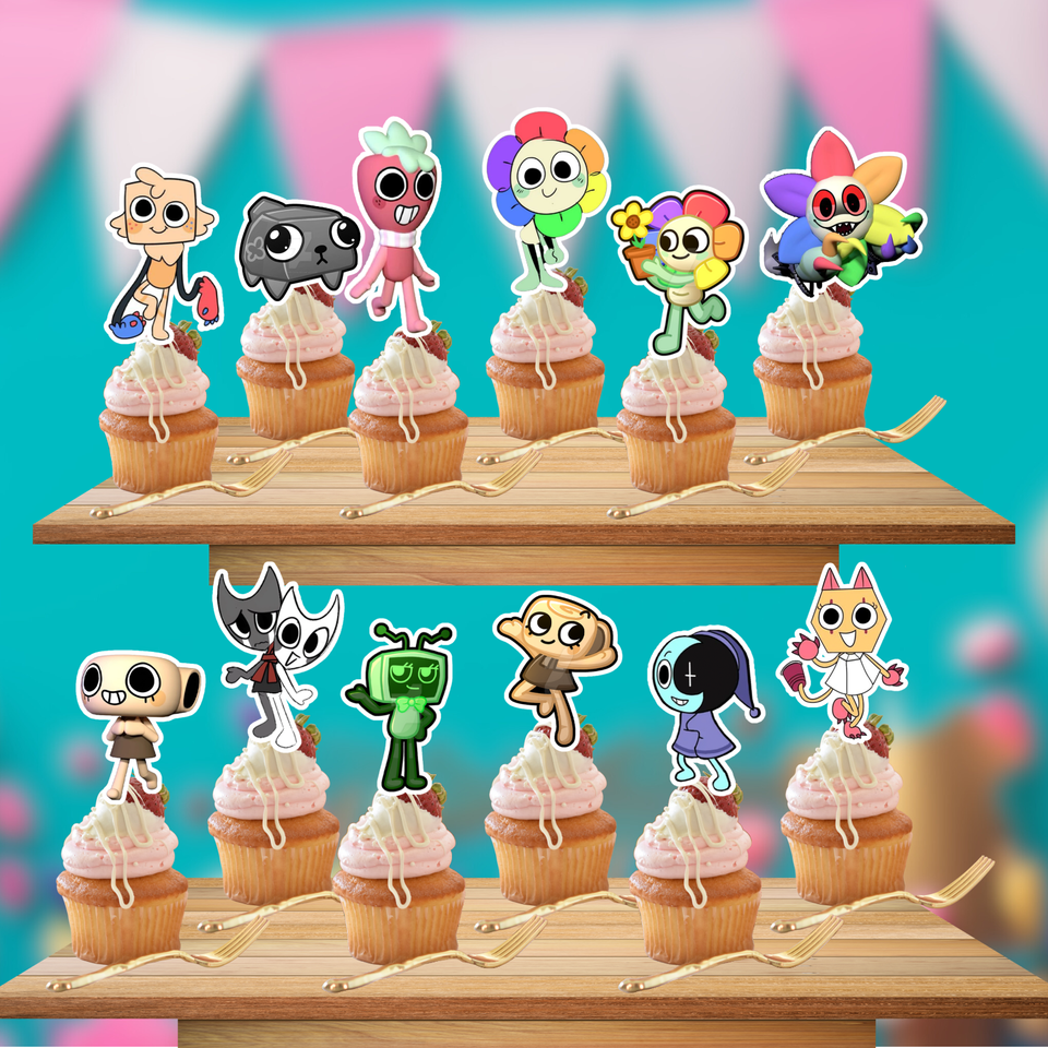 FREE Custum DandyS world Cupcake Cake Toppers PARTY SUPPLIES BIRTHDAY ...