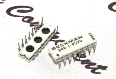 10pcs - BECKMAN 898-1-R270 Dual-In-Line Thick Film Network Resistor | eBay