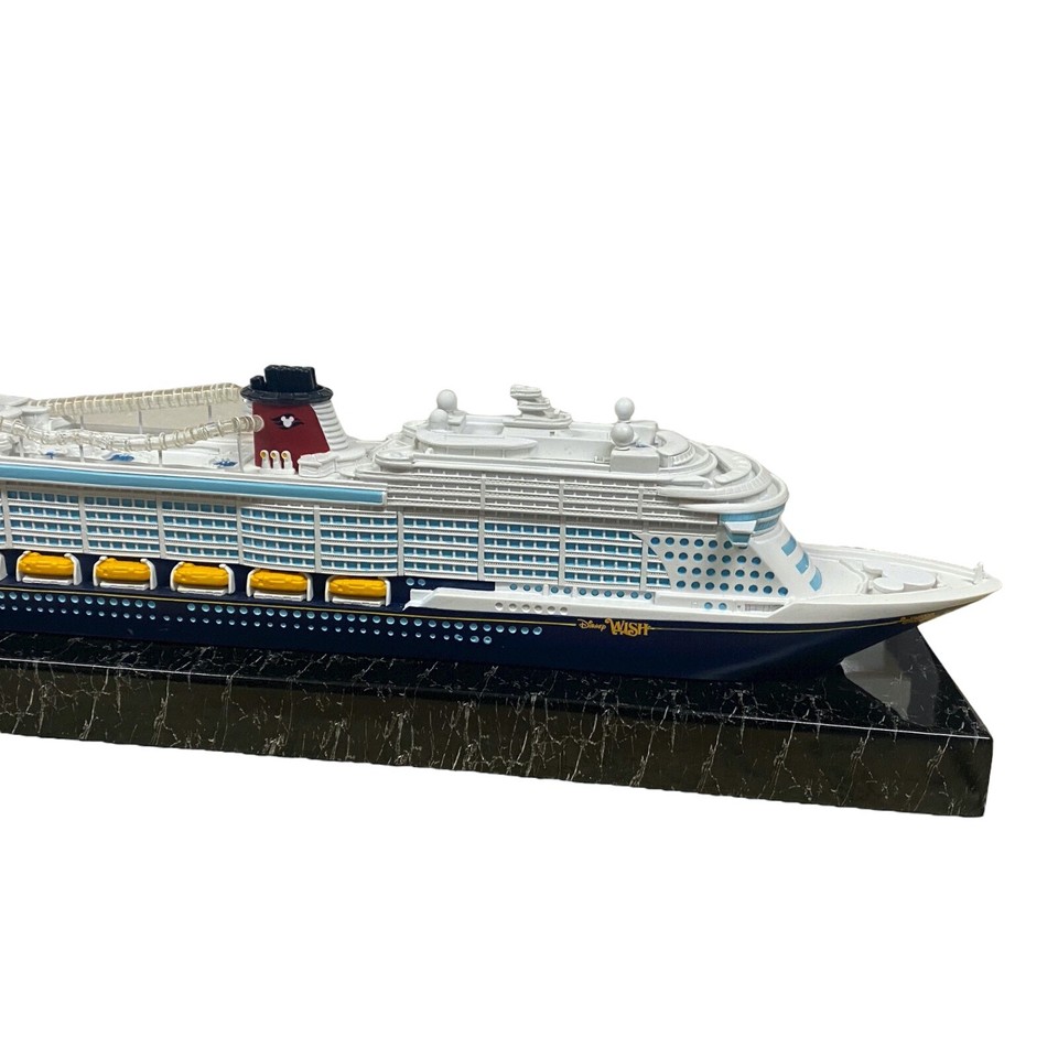 New Disney Cruise Line DCL Disney Wish Model Ship Collectible Inaugural ...