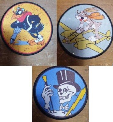 NOSE ART WW2 plane RAF USAF fighter bomber skull flying jacket SEW IRON ...