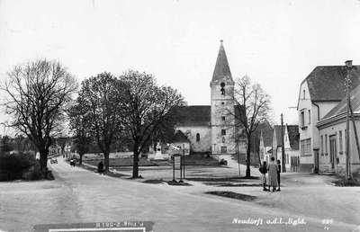 Neudorf Germany Street Scene Church Real Photo Postcard J55741 | eBay