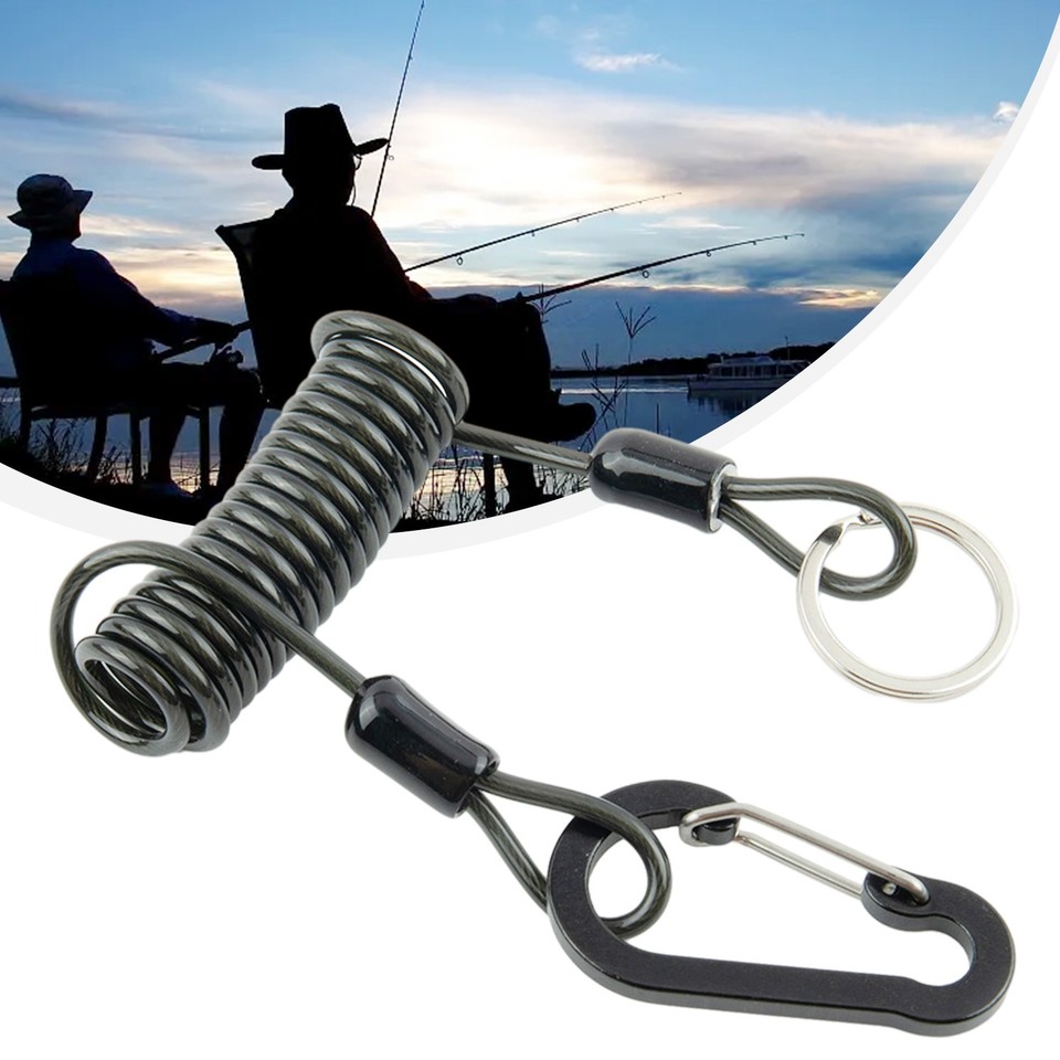 Wire Spring Rope Accessories Anti-lost Fishing Tackle Stainless Steel ...