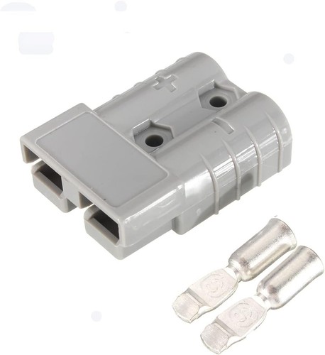 2pc Battery Quick Connector Kit 50a Plug Connect Disconnect Winch Gray ...