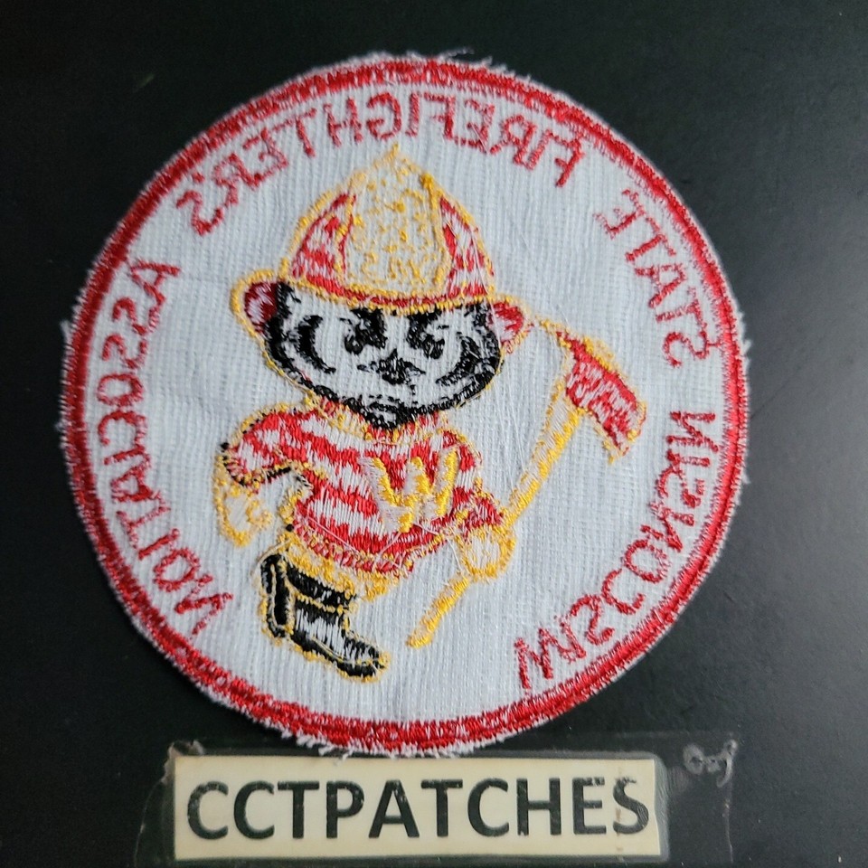 RARE WISCONSIN STATE FIREFIGHTER'S ASSOCIATION FIRE DEPARTMENT PATCH WI ...