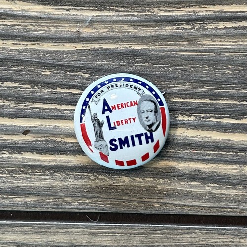 Vintage 1 1/8” Political Pin Reproduction American Liberty Smith For ...