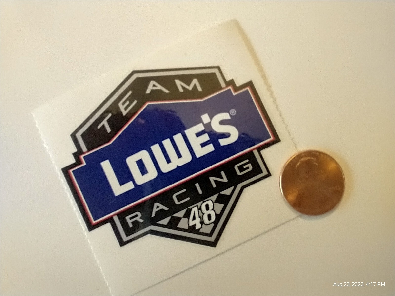 2.75X2.5 inch Decal Sticker VINTAGE LOWES RACING 48 | eBay