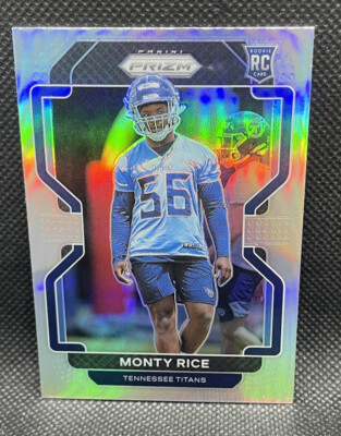 Monty Rice RC 2021 Panini Prizm Silver Prizm Football Card | eBay