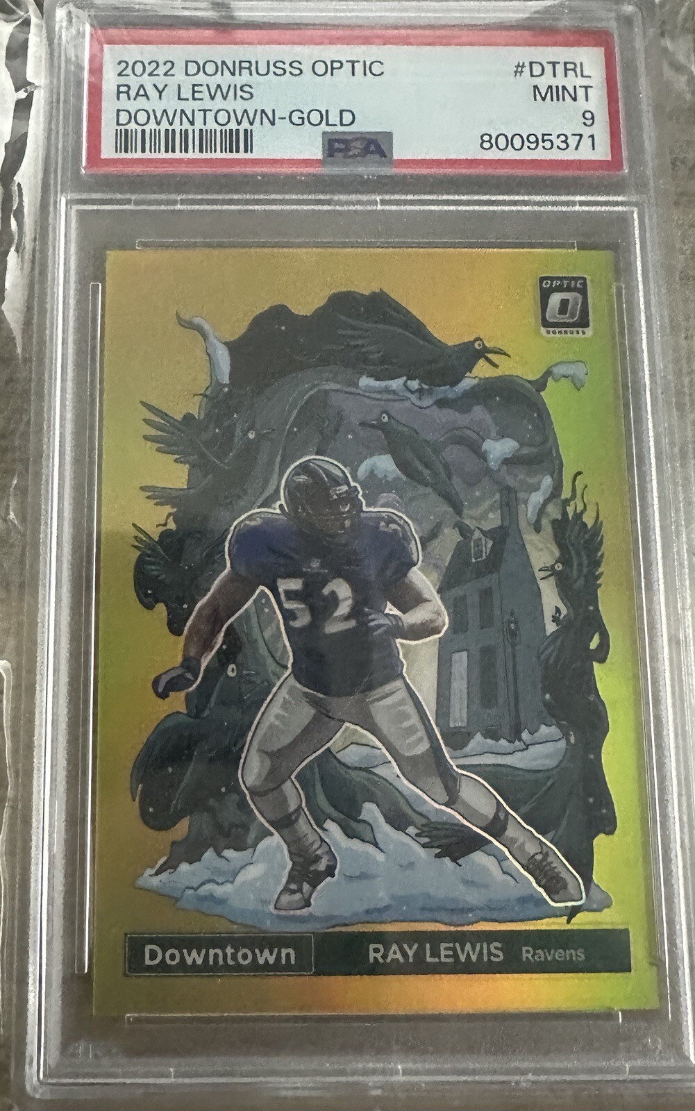 Ray Lewis 2022 Optic #DT-RL Downtown - Gold /10 PSA 9 Price Guide ...