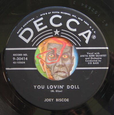 HEAR Joey Biscoe 45 You Lovin Doll / Eternal Love rockabilly teen ...