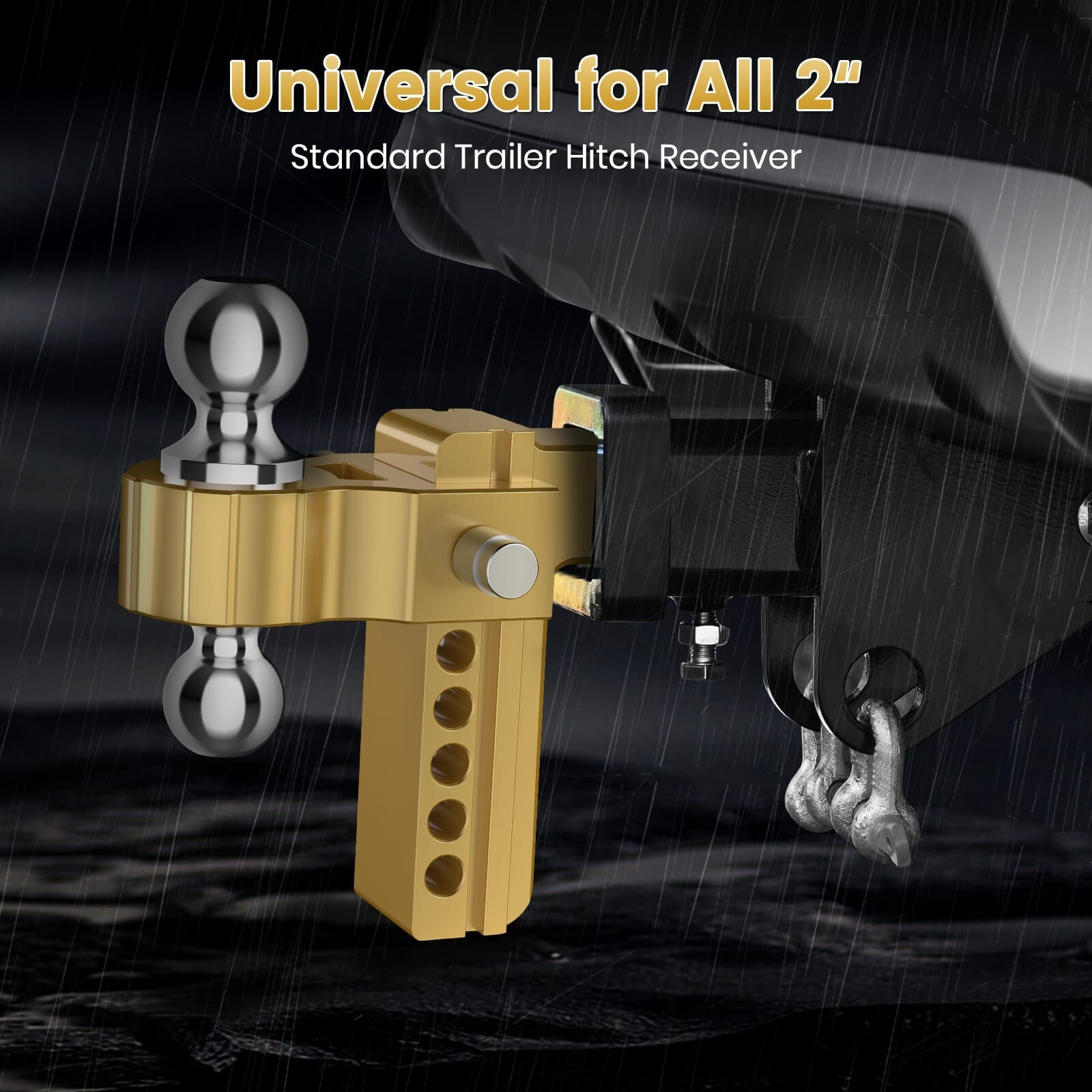 Trailer Hitch 2 Inch Receiver 6 Inch Adjustable Drop Hitch 12,500 LBS ...