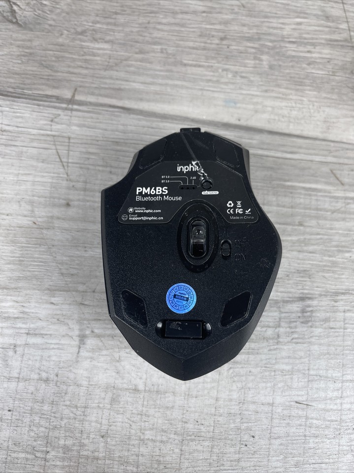 Inphic PM6BS 2.4G + Bluetooth Rechargeable Wireless Mouse Optical Cordless EUC | eBay