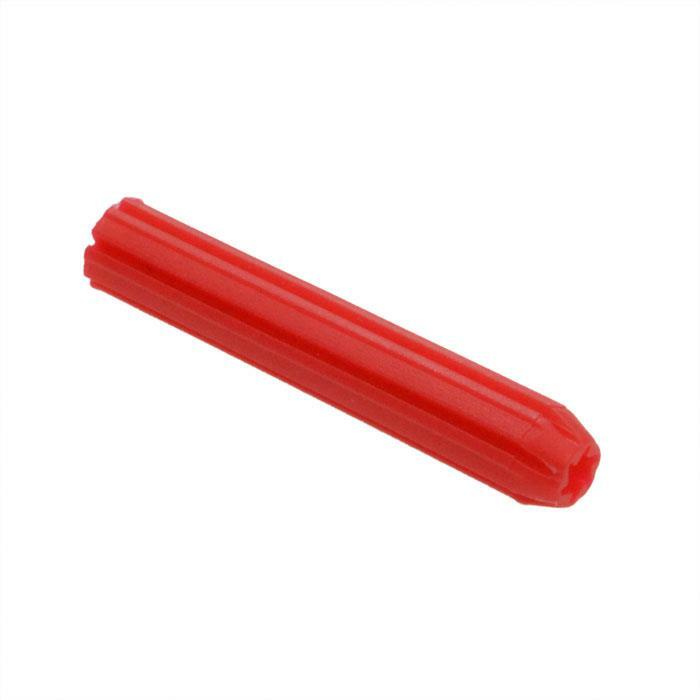 Qty 200 Red Wall Plug 6mm x 50mm Anchor Fixing Star Plastic Masonry ...