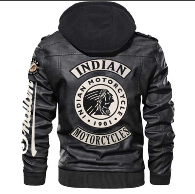 Indian Motorcycle Leather Jacket, Indian Mens Jacket, Motorcycle Jacket ...